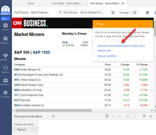 4 formas de extraer datos de una tabla | Octoparse