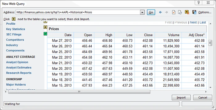 Data Scraping To Excel